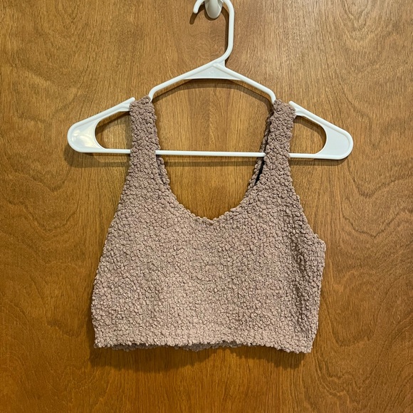 Honeybum | Tops | Honeybum Soft Brown Teddy Bear Material Cropped Tank ...